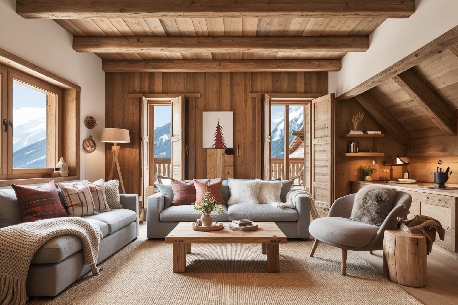 Top Chalet Interior Design Ideas - Get Inspired | Paintit.ai